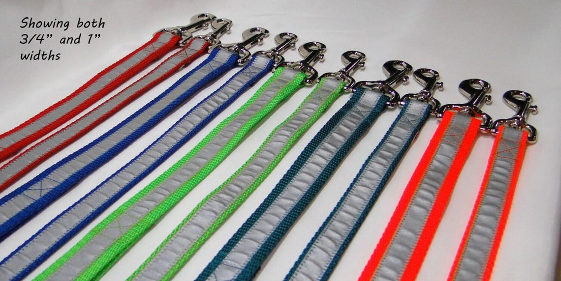 Reflective Safety Leashes - Many Colors and Lengths - Etsy