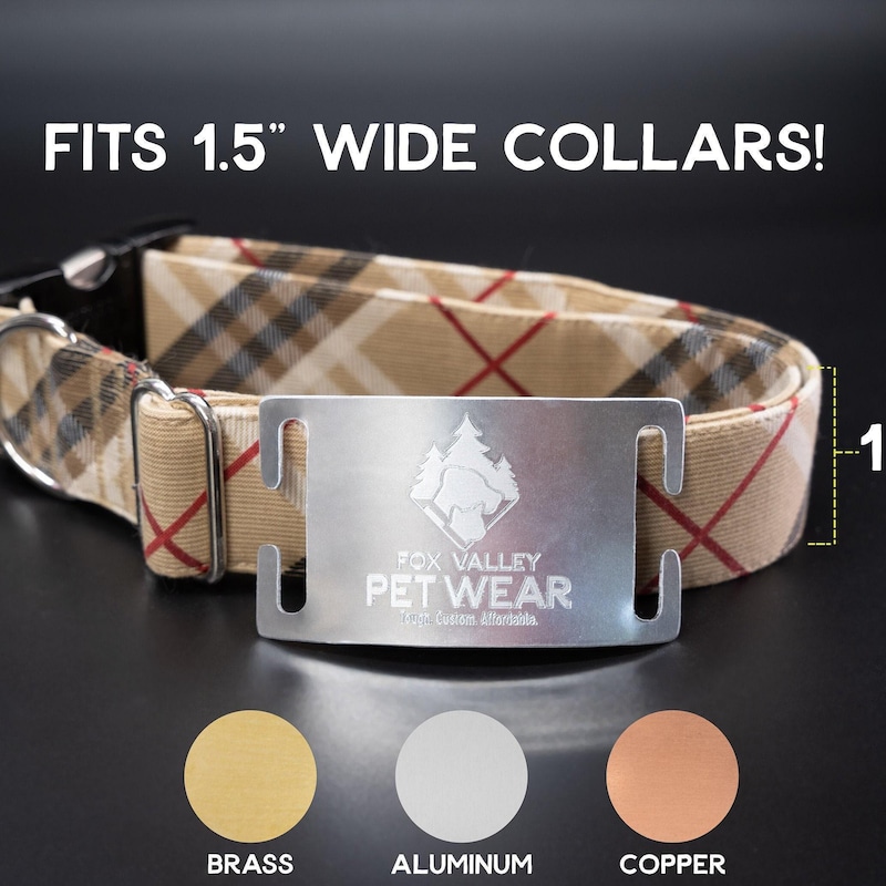 Dog Tag for 1.5 Collars - Etsy