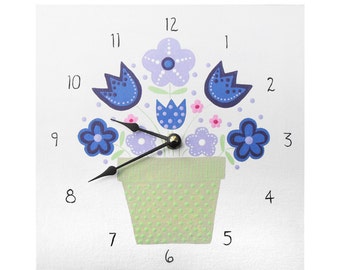 Hand Painted Clock - Etsy