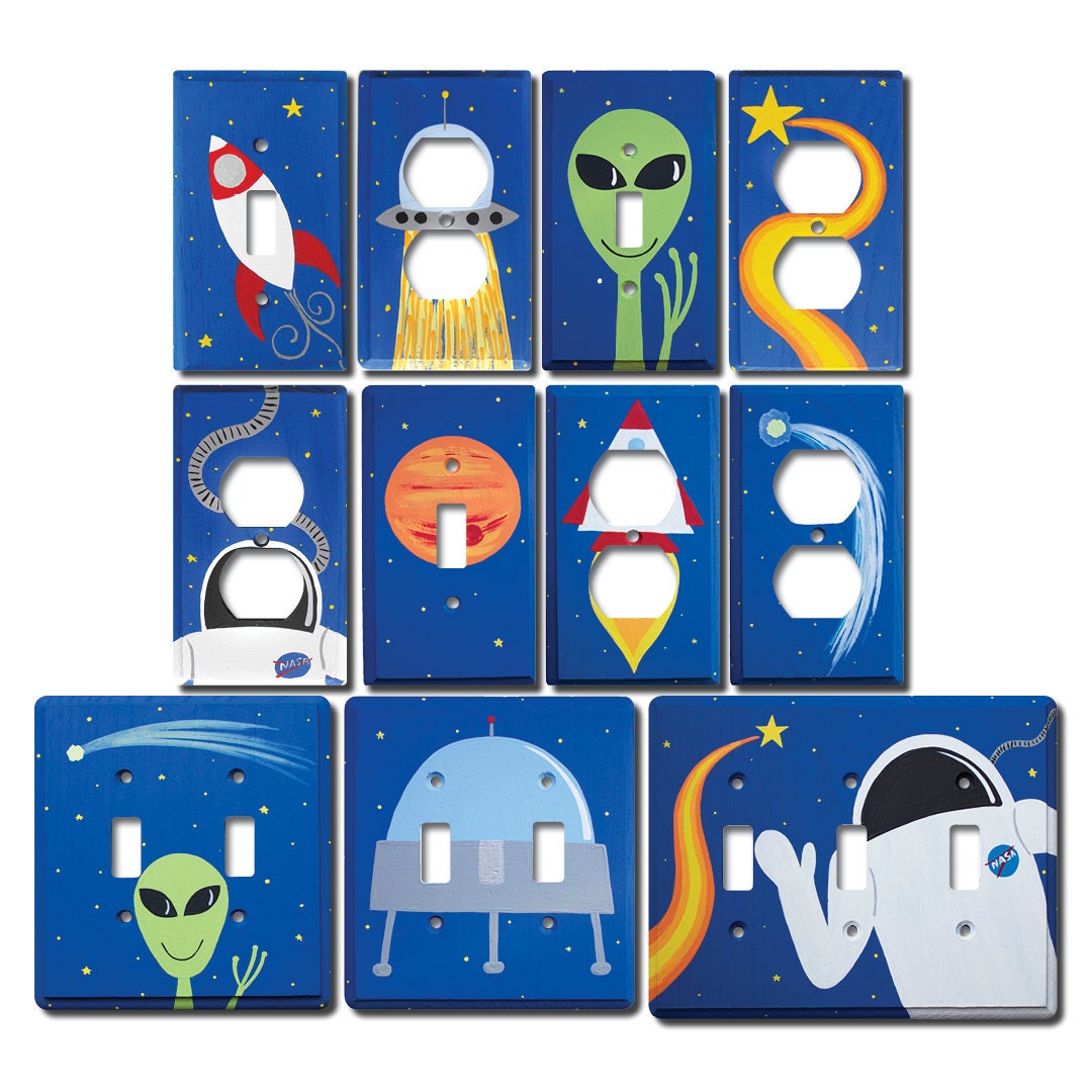 Switch Plate - Custom Hand Painted Wooden Light Switch or Electrical ...