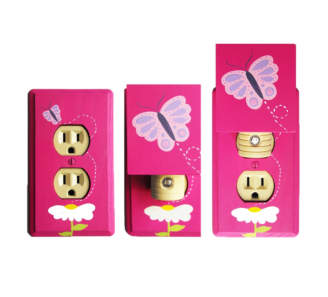Double Switch Plate - Custom Hand Painted Children's Wooden Light ...
