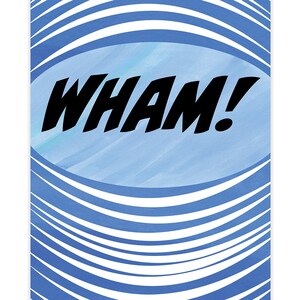 Wham! - Comic Book Words - Printable Art From Original Hand Painted ...
