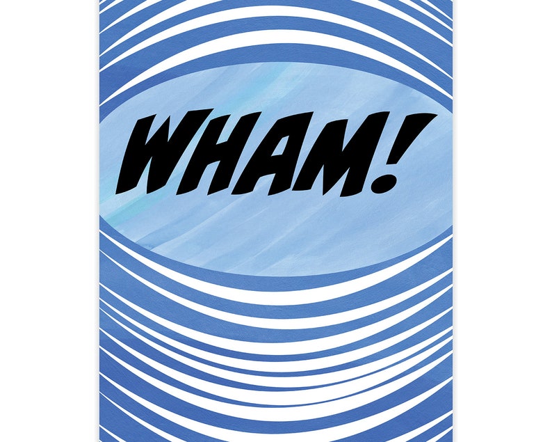 Wham! - Comic Book Words - Printable Art From Original Hand Painted ...