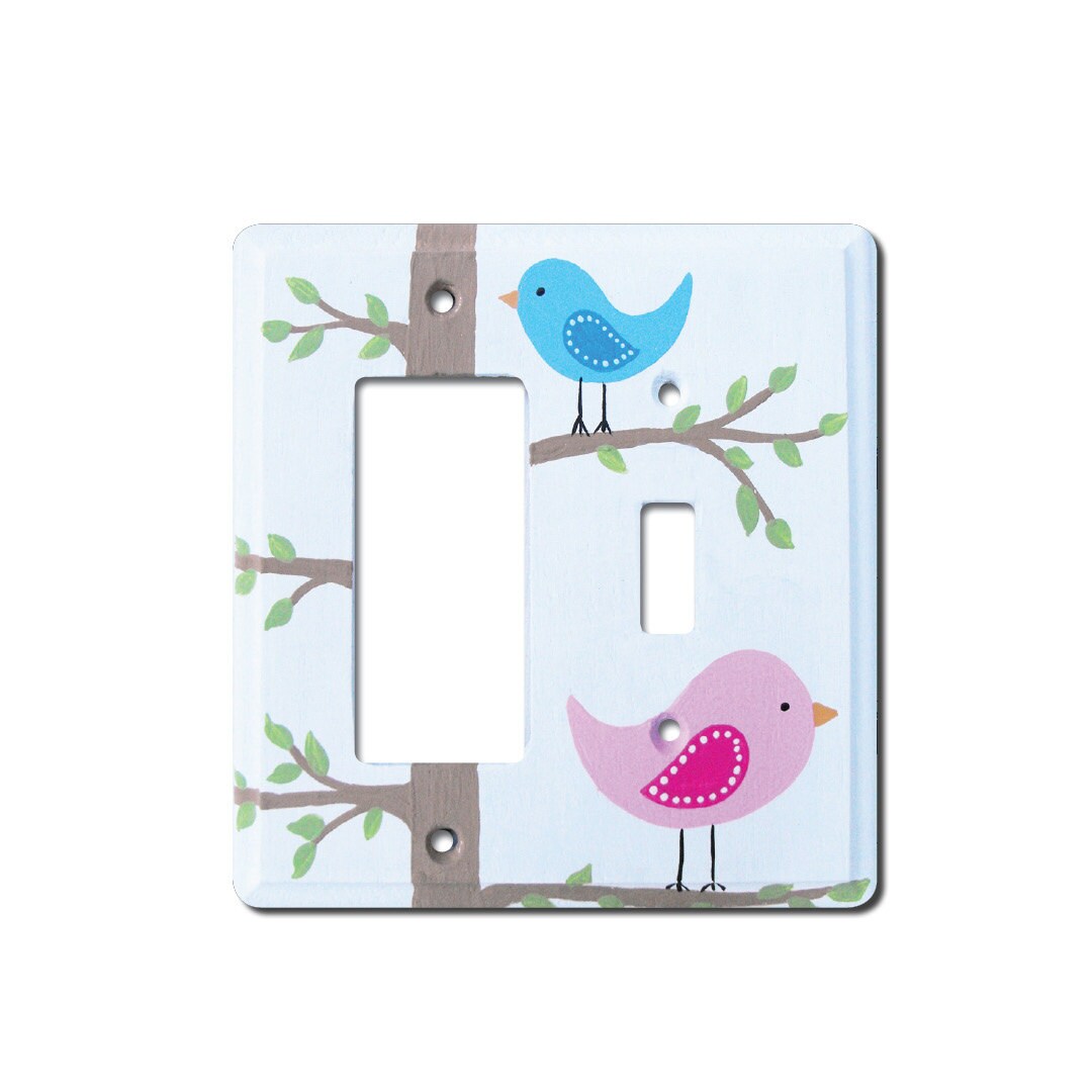 Double Switch Plate - Custom Hand Painted Children's Wooden Light ...