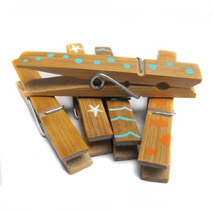 Set of 5 Custom Clothespins - Available Individually as Add on for Art ...