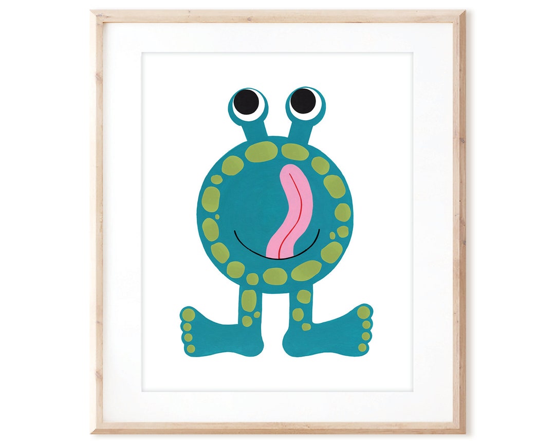 Toad Toes Monster - Printable Art From Original Hand Painted Designs ...