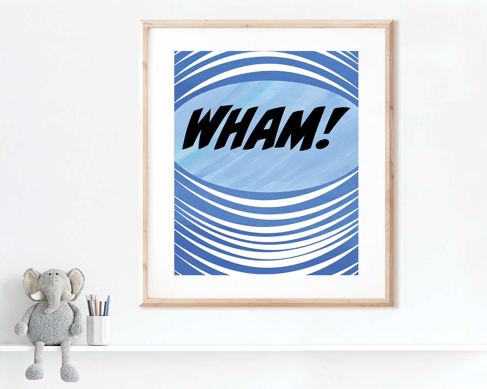 Wham Comic Book Words Printable Art From Original Hand - Etsy