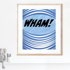 Wham! - Comic Book Words - Printable Art From Original Hand Painted ...