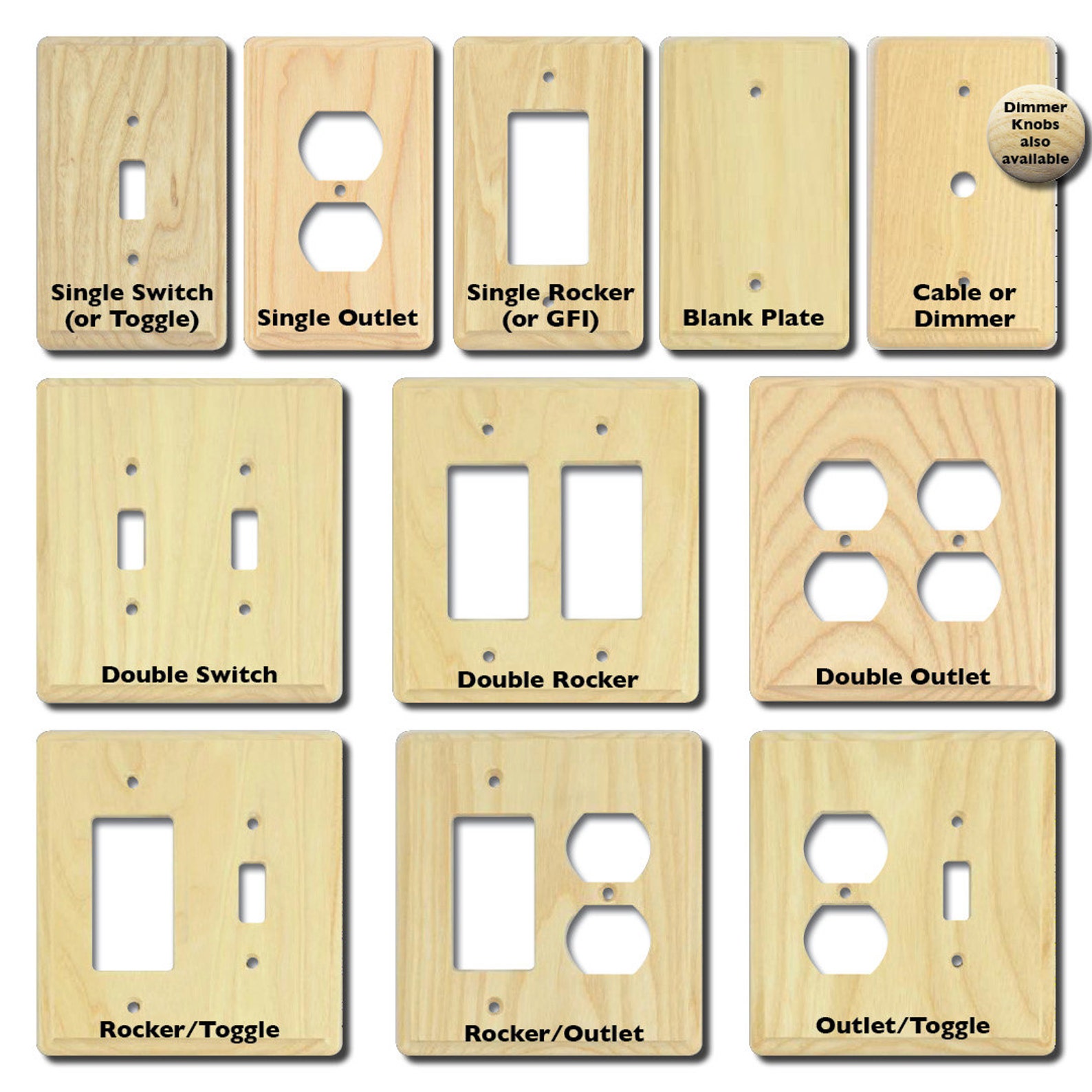 Switch Plate Custom Hand Painted Wooden Light Switch or | Etsy