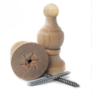 Finials - Pair of Custom Hand Painted Finials for Curtain Rod ...