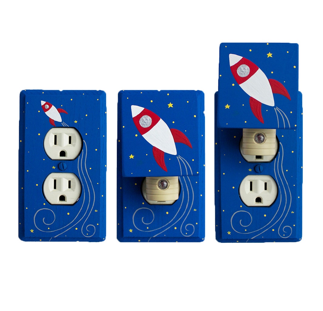 Switch Plate Custom Hand Painted Wooden Light Switch or | Etsy