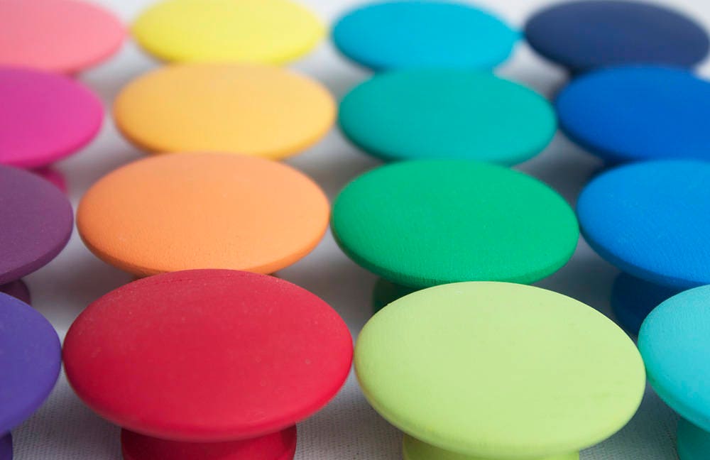 Solid Color Knob ANY Color Children's Custom Hand - Etsy