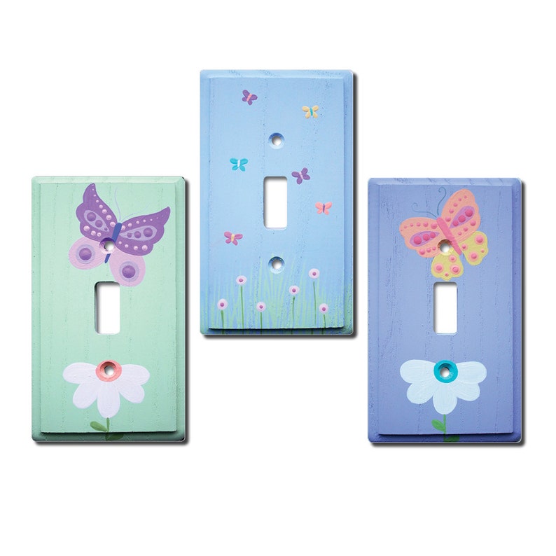 Double Switch Plate - Custom Hand Painted Children's Wooden Light ...