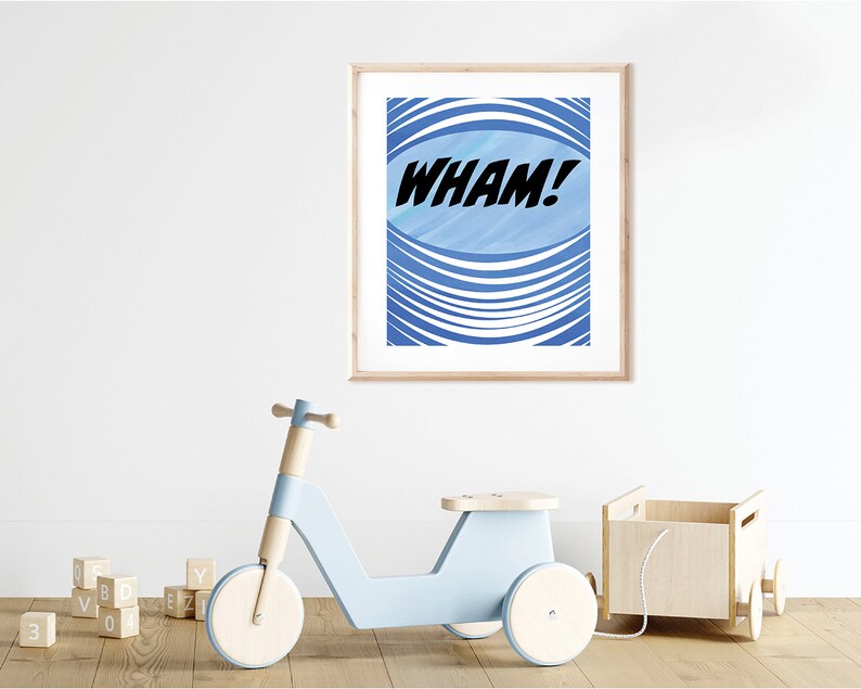 Wham! - Comic Book Words - Printable Art From Original Hand Painted ...