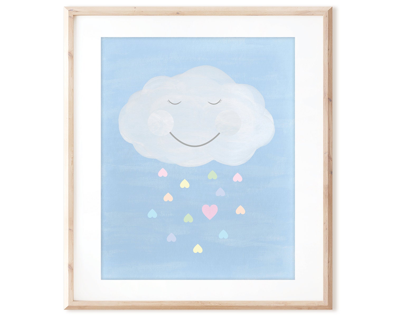 Art Cloud Raining Hearts