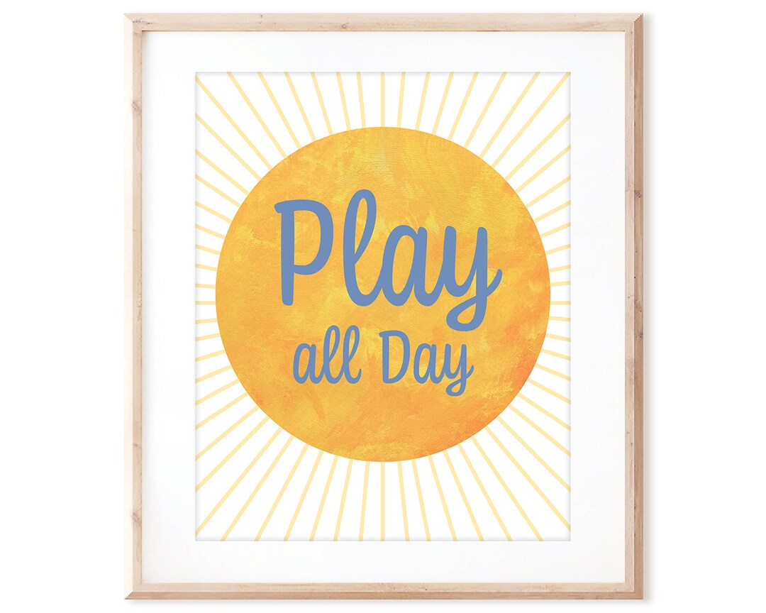 Play All Day - Printable Art From Original Hand Painted Designs ...