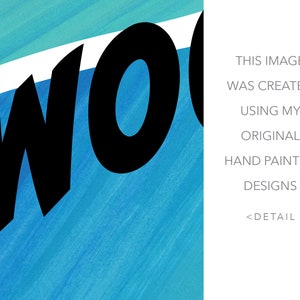 Woosh! - Comic Book Words - Printable Art From Original Hand Painted ...