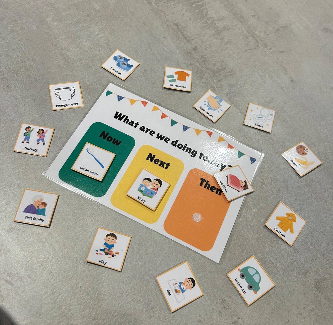 Now and Next Velcro Communication Board | Daily Routine Card | Visual ...
