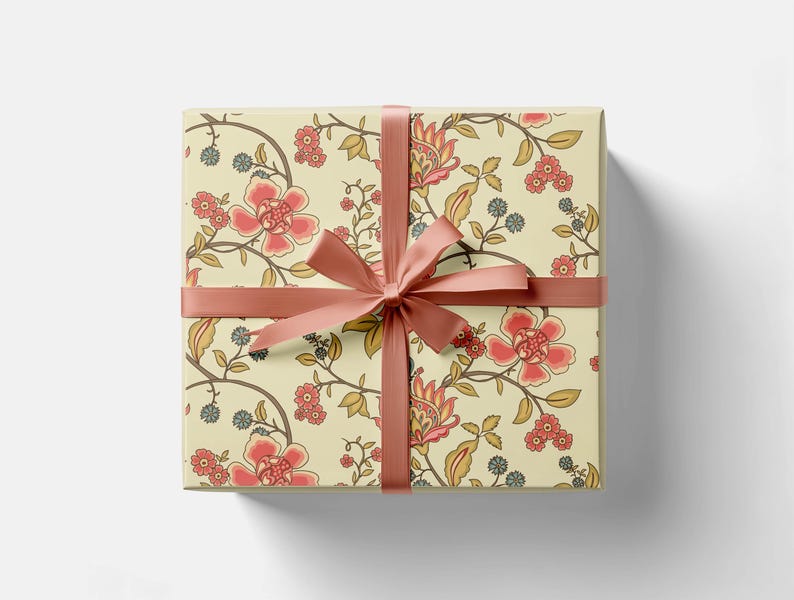 Trailing Floral Seamless Pattern: Indian Chintz Style Surface Designs ...
