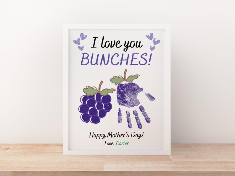 Mother’s Day Handprint Printable Gift, Mother’s Day Craft, Handprint ...