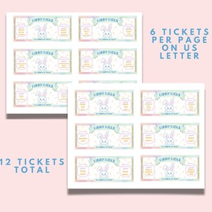 Editable Easter Bunny Bucks, Non Candy Easter Egg Stuffer, Bunny Money ...