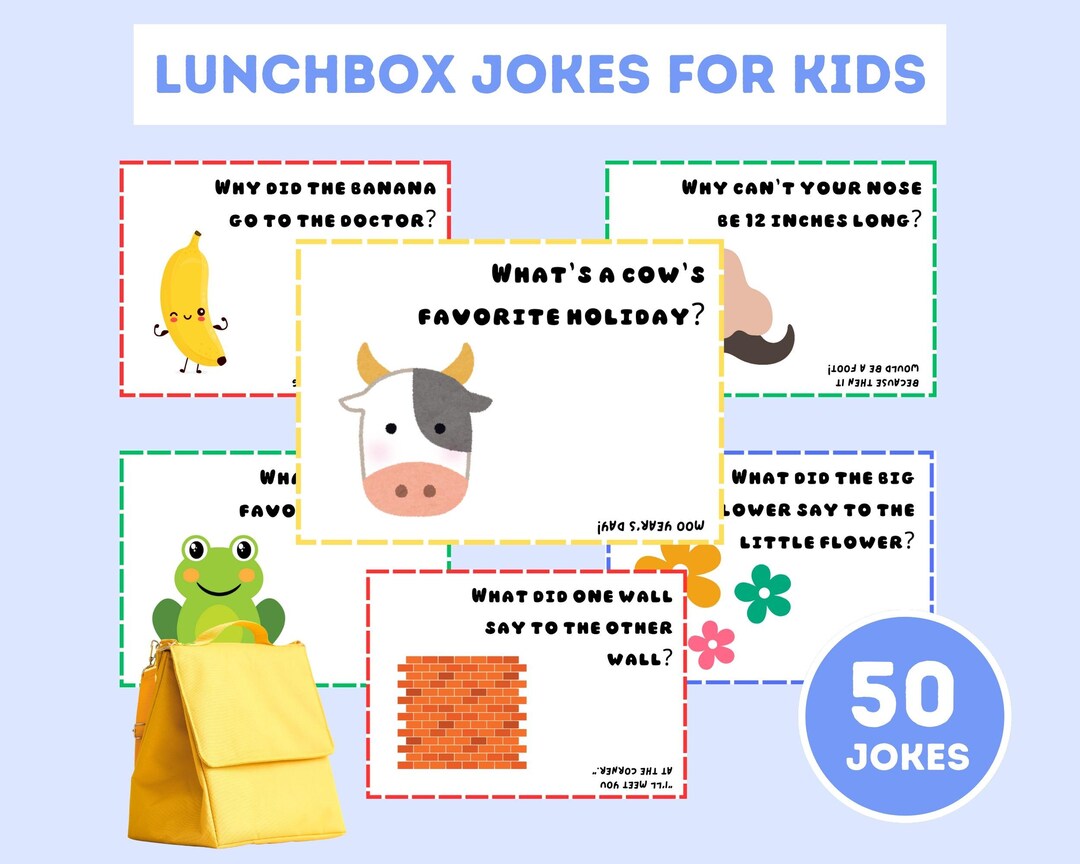50+ Printable Lunchbox Jokes for Kids, School Lunch Jokes, Kids Jokes ...
