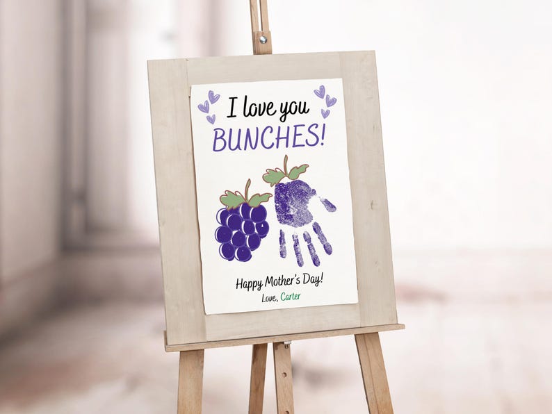 Mother’s Day Handprint Printable Gift, Mother’s Day Craft, Handprint ...