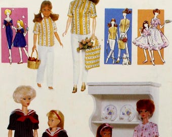 Butterick Sewing Pattern 6170 Doll Clothes for 11-1/2" Dolls Sewing ...