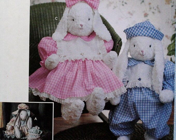 Simplicity Sewing Pattern 8646, Stuffed 27 Bunny and Clothes Sewing ...