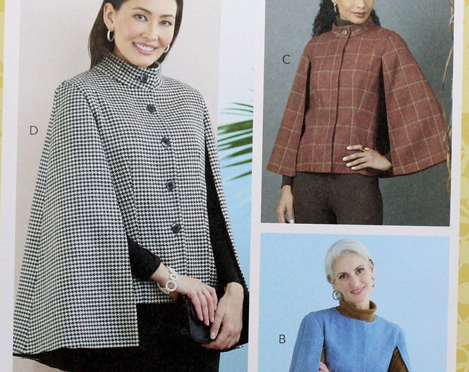 Butterick Sewing Pattern 6603, Misses' Lined Cape, Uncut/ff, Misses ...