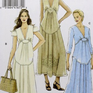 Vogue Sewing Pattern 8384, Misses' Dress With Front Gathers, Uncut/ff ...