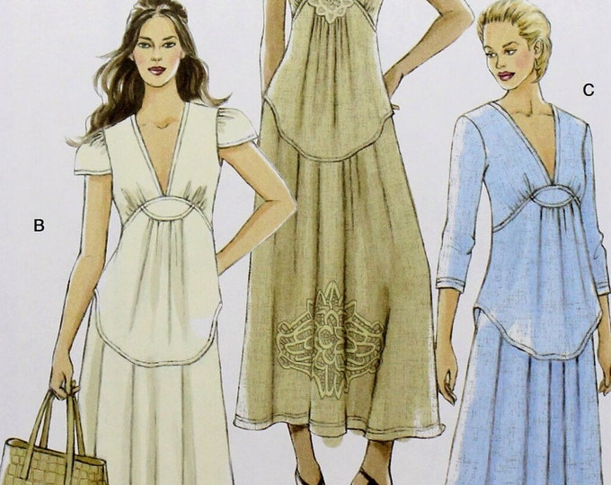 Vogue Sewing Pattern 8384, Misses' Dress With Front Gathers, Uncut/ff ...