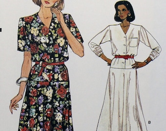 Vogue Sewing Pattern 8847, Misses' Easy Pullover Dress, Uncut/ff ...