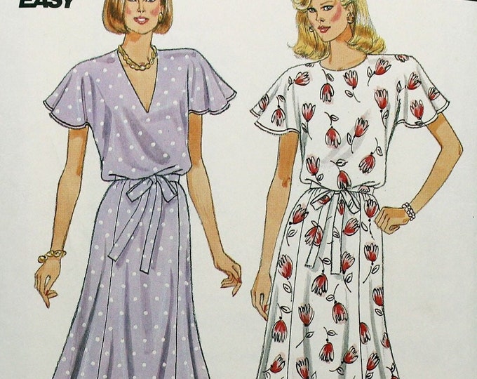 Butterick Sewing Pattern 6551 Misses' Easy Sleeveless Dress, Uncut/ff ...