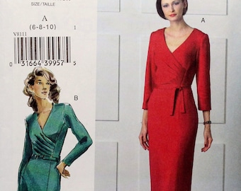 Vogue Sewing Pattern 8696, Misses' Flared Dress Loose-fitting Semi ...