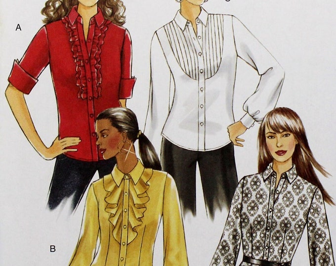 Butterick Sewing Pattern 5284, Misses' Shirt With Sleeve Variations ...
