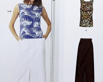 New Look Sewing Pattern 6107, Misses' Front Blouse and Pencil Skirt ...