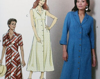 Butterick Sewing Pattern 5846, Misses' Front Button Dress, Misses' Size ...