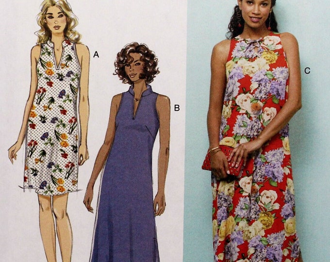 Butterick Sewing Pattern 6551 Misses' Easy Sleeveless Dress, Uncut/ff ...
