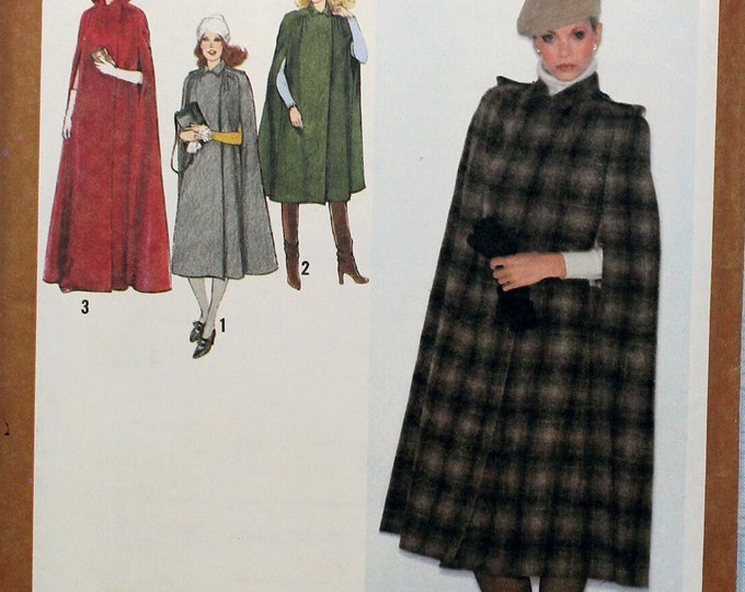 Simplicity Sewing Pattern 9165, Misses' Lined Cape in Three Lengths ...
