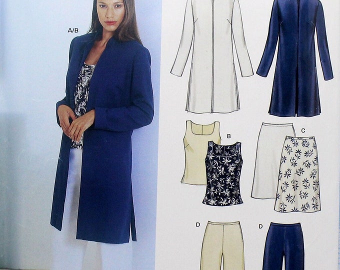New Look Sewing Pattern 6163, Misses' Sleeveless Top, Straight Pants ...