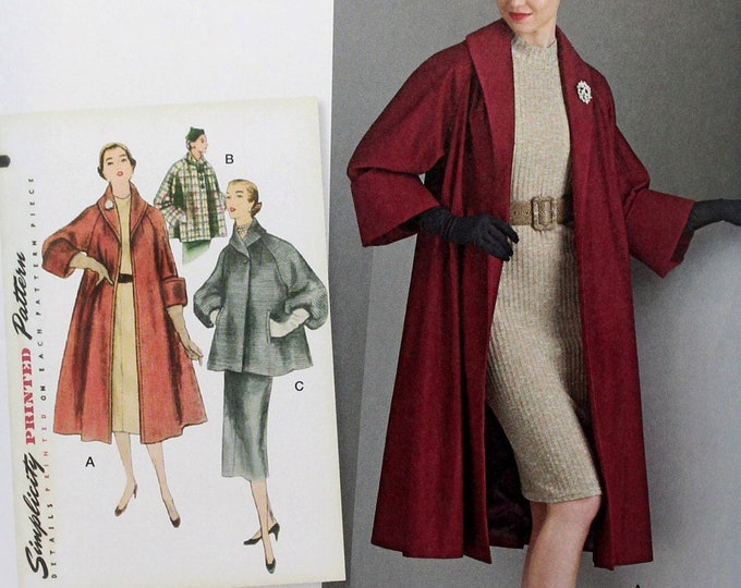 Simplicity Sewing Pattern 8509, Misses' Swing Coat or Jacket With Shawl ...