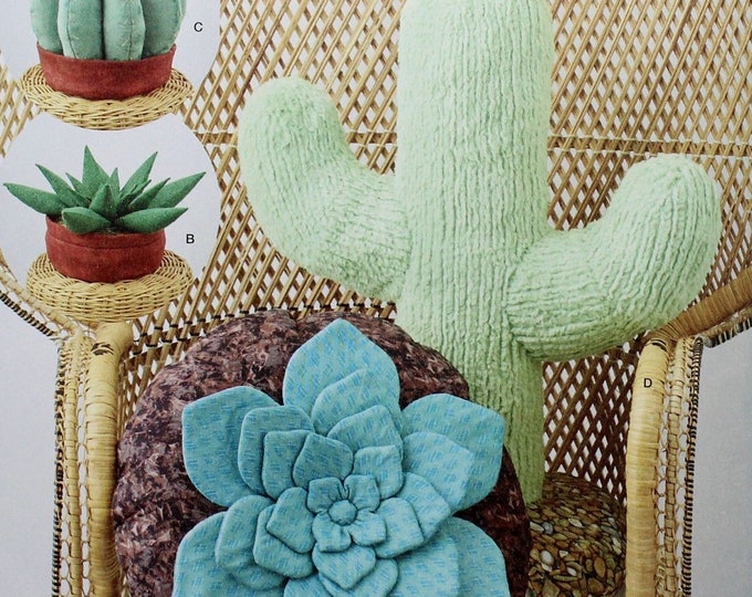Simplicity Sewing Pattern R11759, Decorative Succulent and Cactus Plush ...
