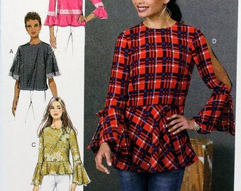 Butterick Sewing Pattern 5948, Misses' Easy Pullover Top With Sleeve ...