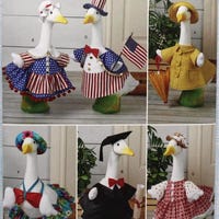Porch Goose Accessories Sewing Patterns: Bonnet, Hat, Flower, Bow ...