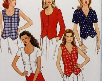 Simplicity Sewing Pattern 2892, Misses' Easy Tops With Neckline ...