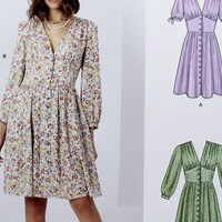 Mccalls M7569 Sewing Pattern Misses Column and Trumpet Dresses With ...