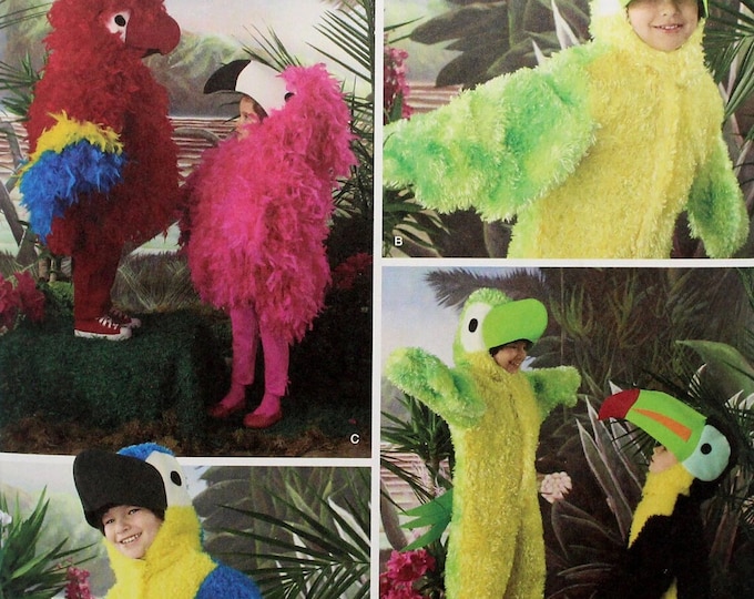 Simplicity Sewing Pattern 3663, Child's Tropical Birds Costume Pattern ...