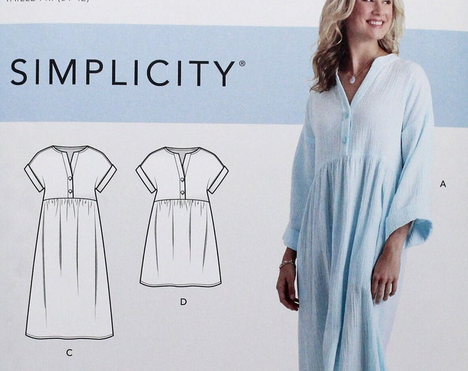 Simplicity Sewing Pattern 9102, Misses' Caftan and Loose-fitting ...