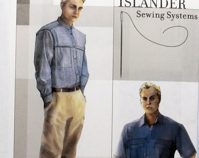 Islander Sewing Systems 202, Men's Classic Sport Shirt Sewing Pattern ...